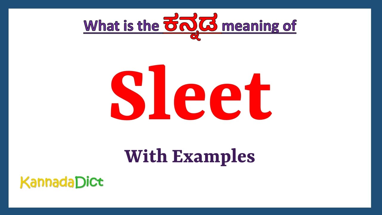 Sleet Meaning In Kannada Sleet In Kannada Sleet In Kannada Sleet Meaning In Kannada Sleet In Kannada Sleet In Kannada