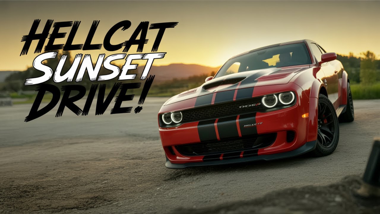 Hellcat sunset drive 2025 August (40 min, 4k) - YouTube