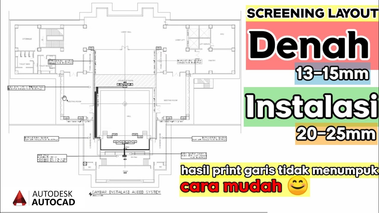 drafter mep - cara setting screening plot style print layout autocad ...