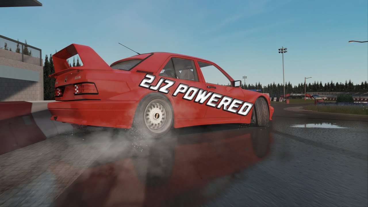 My 2JZ Mercedes EVO II Assetto Corsa Drift - YouTube