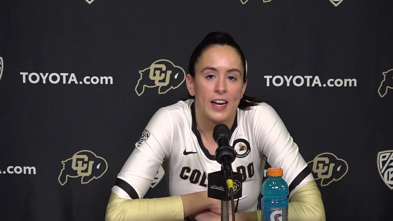 Volleyball Postgame Interview Meegan Hart - YouTube