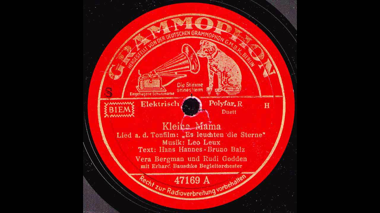 Kleine Mama / Vera Bergman & Rudi Godden mit Erhard Bauschke ...