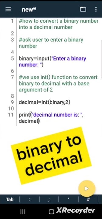 How To Convert Binary To Decimal In Python Effortlessly With Int Function Python Pydroid3