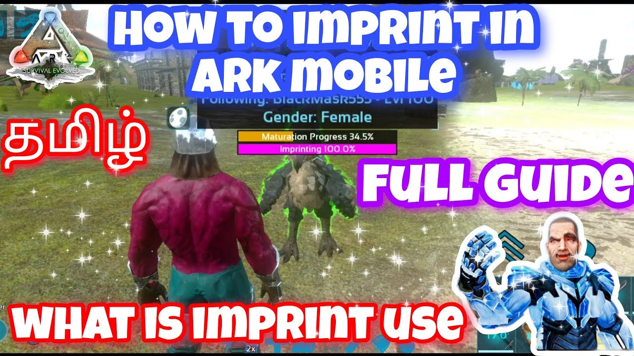 How To Imprint In Ark Mobile In Tamil /Ark survival evolved / Ark mobile / Use of Imprinting ...