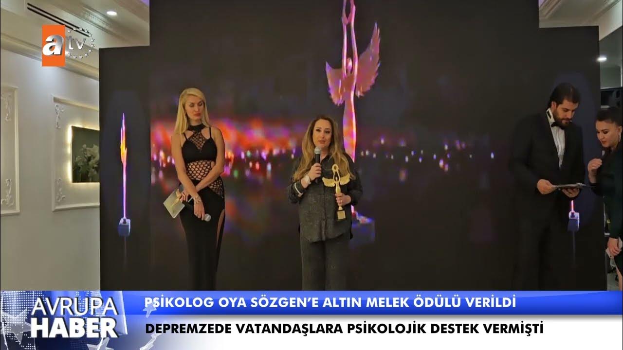 Psikolog Oya Maria Sözgen'e Altın Melek ödülü verildi. - YouTube