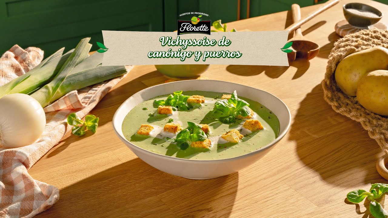 Vichyssoise de canónigo y puerros 🍵 I Recetas Florette - YouTube