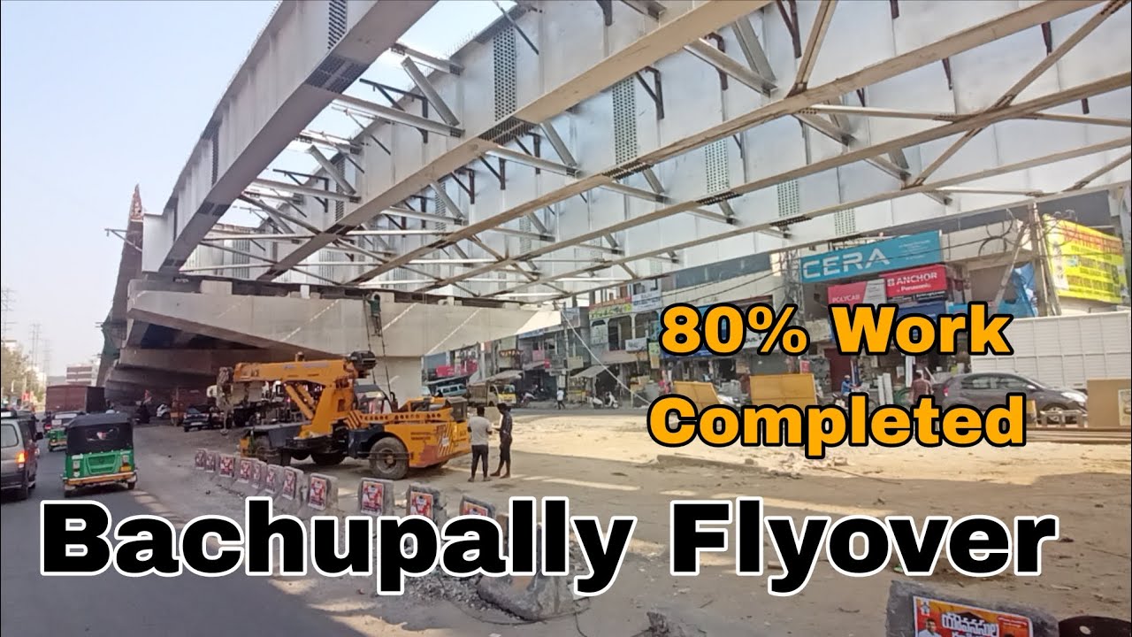 Bachupally Flyover: 80% Work Completed ll Jan 2026 Progress - YouTube