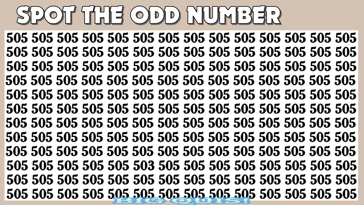 CAN YOU FIND THE ODD NUMBERS AND LETTER? #18 | HOW GOOD ARE YOUR EYES ...