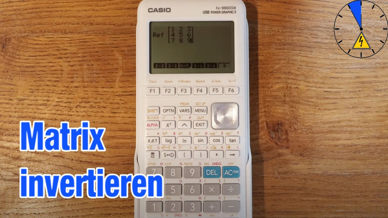 Matrix invertieren Inverse Casio fx 9860 GII bilden - YouTube