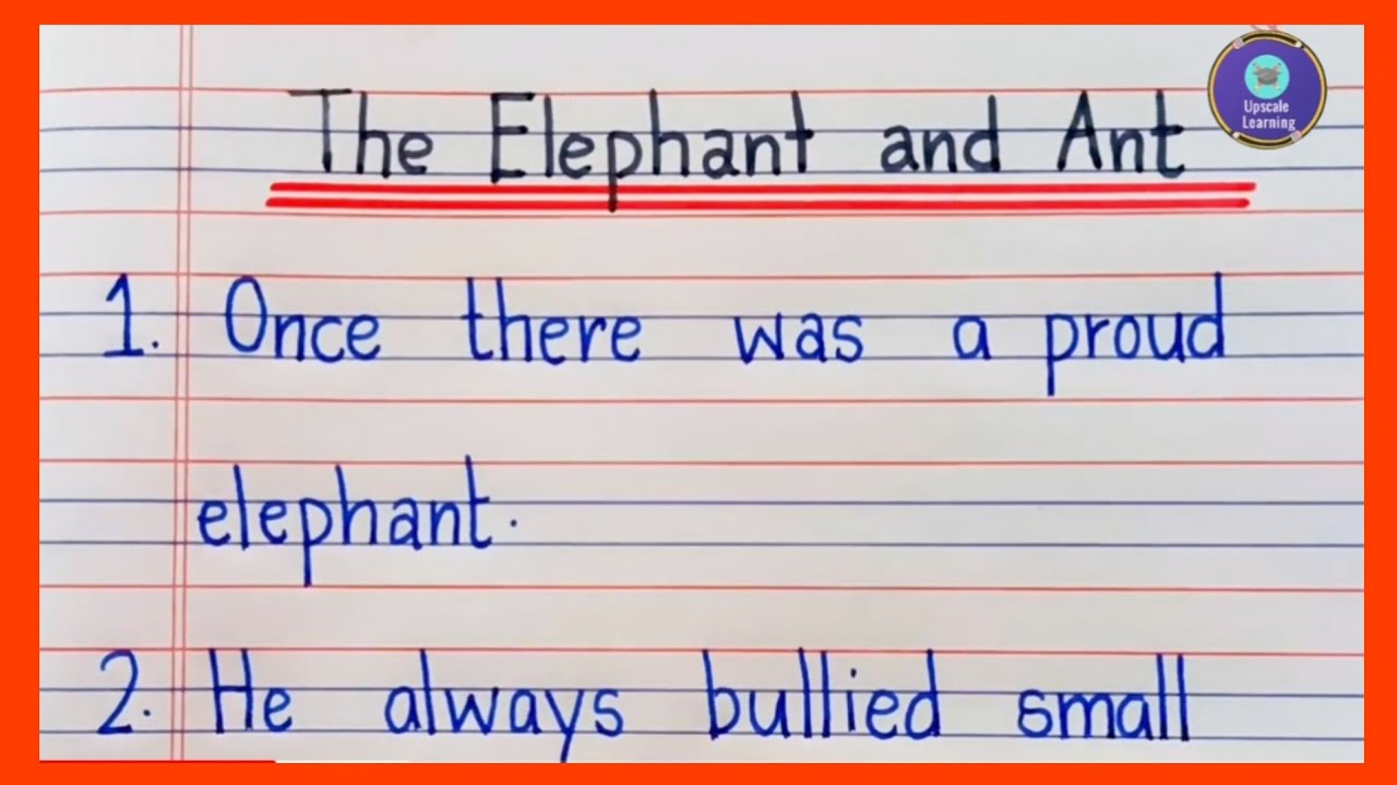 10 line moral story writing in English/ short story writing - YouTube