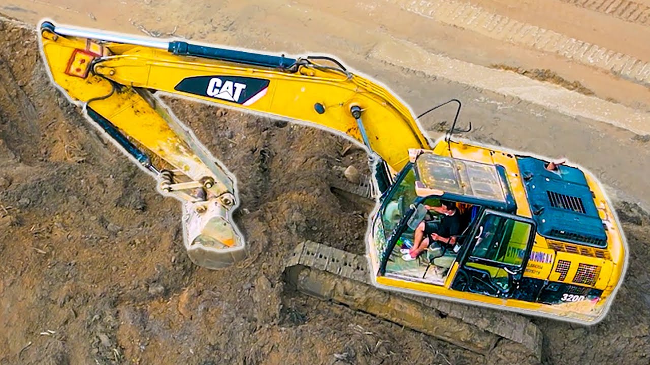 🔴 Caterpillar 320D Excavator Loading Trucks - Excavator And Truck - YouTube