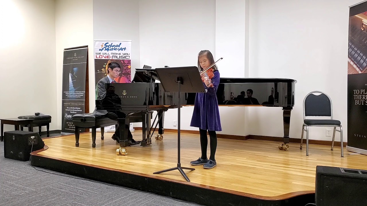 Emma plays Concerto No. 5 1st movement by F. Seitz - YouTube