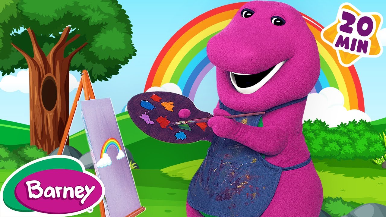 Let's Paint the Rainbow | Arts and Crafts for Kids | Barney Nursery ...