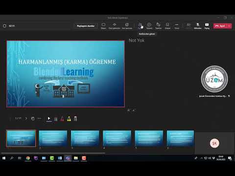 Canlı ders sırasında PowerPoint sunu dosyasını Microsoft Teams uygulaması üzerinden açmak