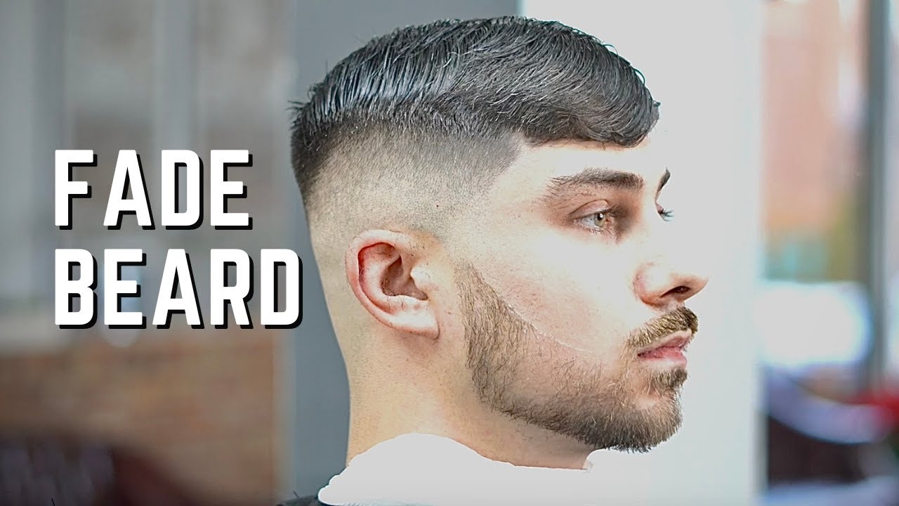 Fade Comb Over With Beard Easy Steps - YouTube