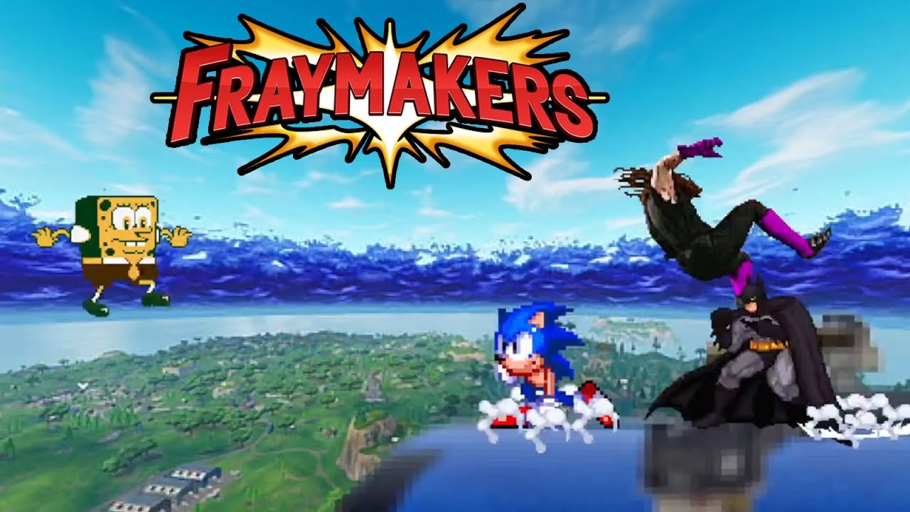 Sonic vs Batman vs Spongebob vs Undertaker Face Off in FRAYMAKERS! (The ...
