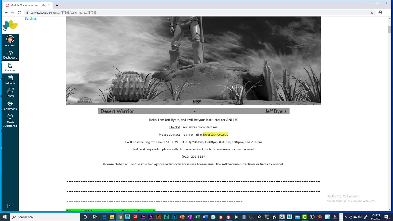 ANI 150 Module 01 Introduction - YouTube