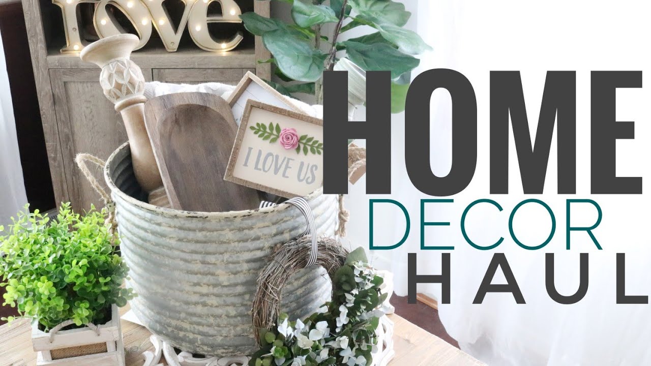 HUGE Home Decor Haul | Home Goods + TJ Maxx | Farmhouse Finds - YouTube