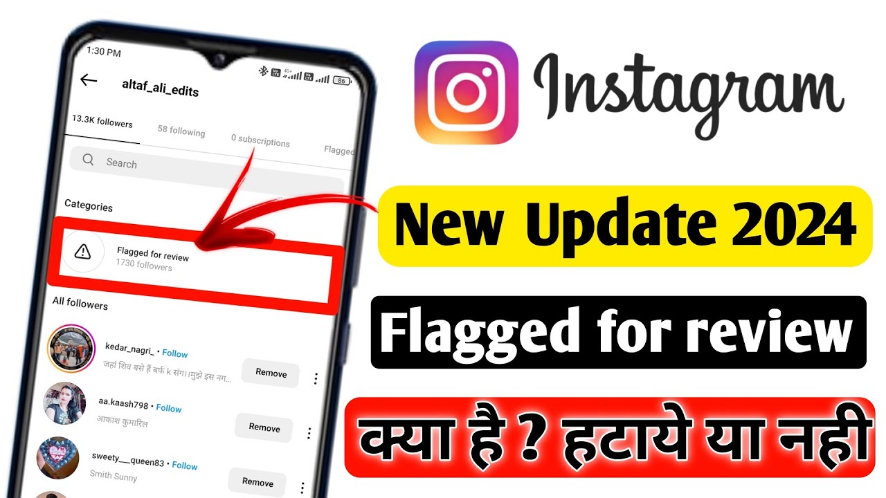 Instagram Flagged For Review Kya Hota Hai | Instagram Flagged follower ...