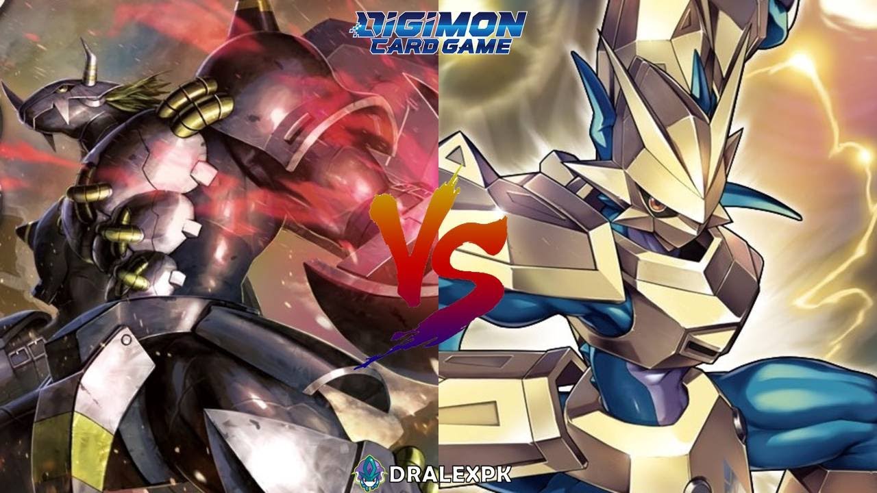 Digimon TCG | BlackWargreymon E-14 | vs Veemon Armor (BT14) - YouTube