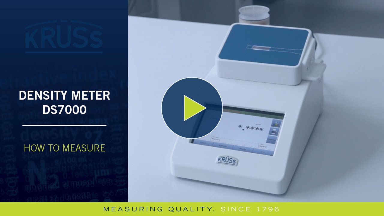 Density Meter DS7000 series – How to measure - YouTube