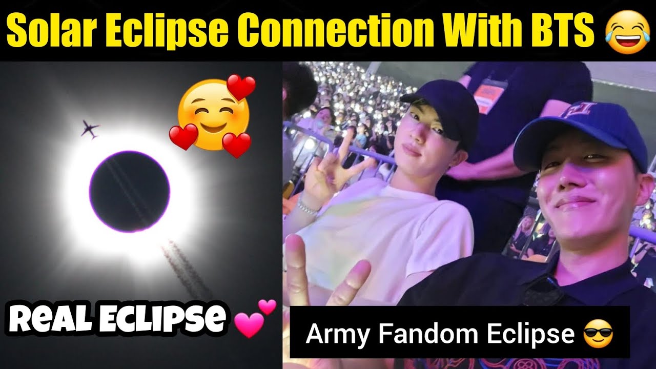 Solar Eclipse Connection With BTS 😭| Funny Jin Jhope Eclipse 😂| Solar ...