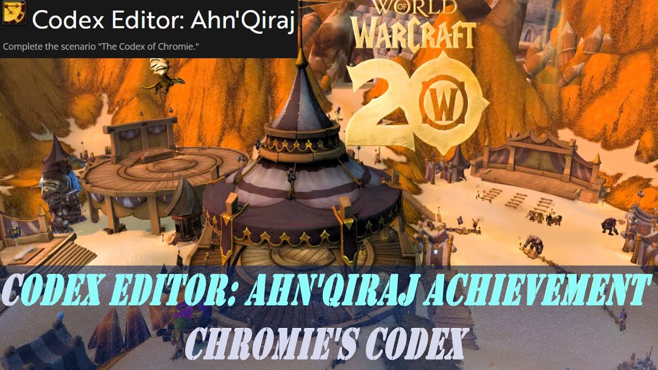 Codex Editor: Ahn'Qiraj Achievement | Chromie's Codex Quest | 3 Bronze ...