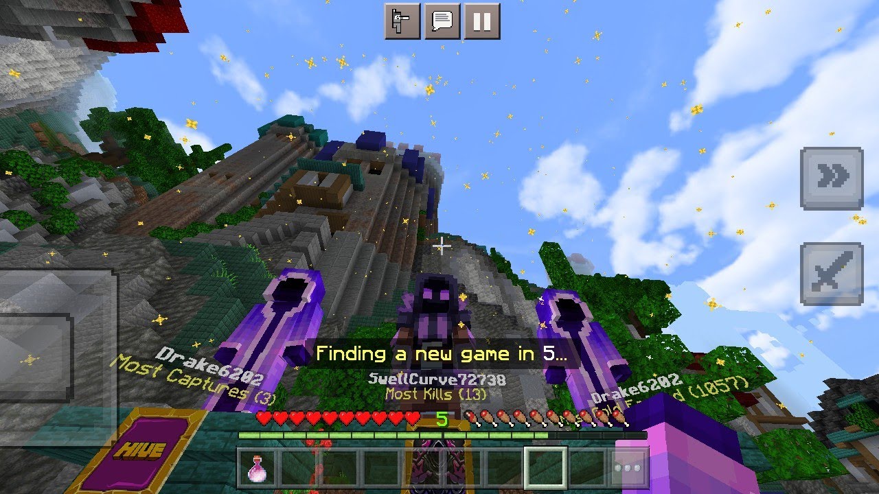 Minecraft Gameplay | The Hive | capture the flag (part 1) - YouTube