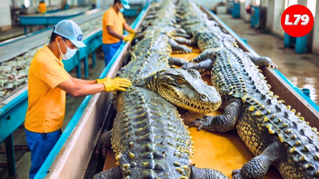 How Farmers Transport And Process Millions Of Crocodiles - Crocodile ...