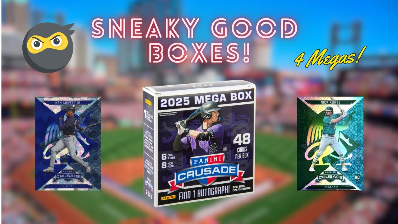 2025 Panini Crusade: 4 Mega Box Review. These cards have good resale! - YouTube