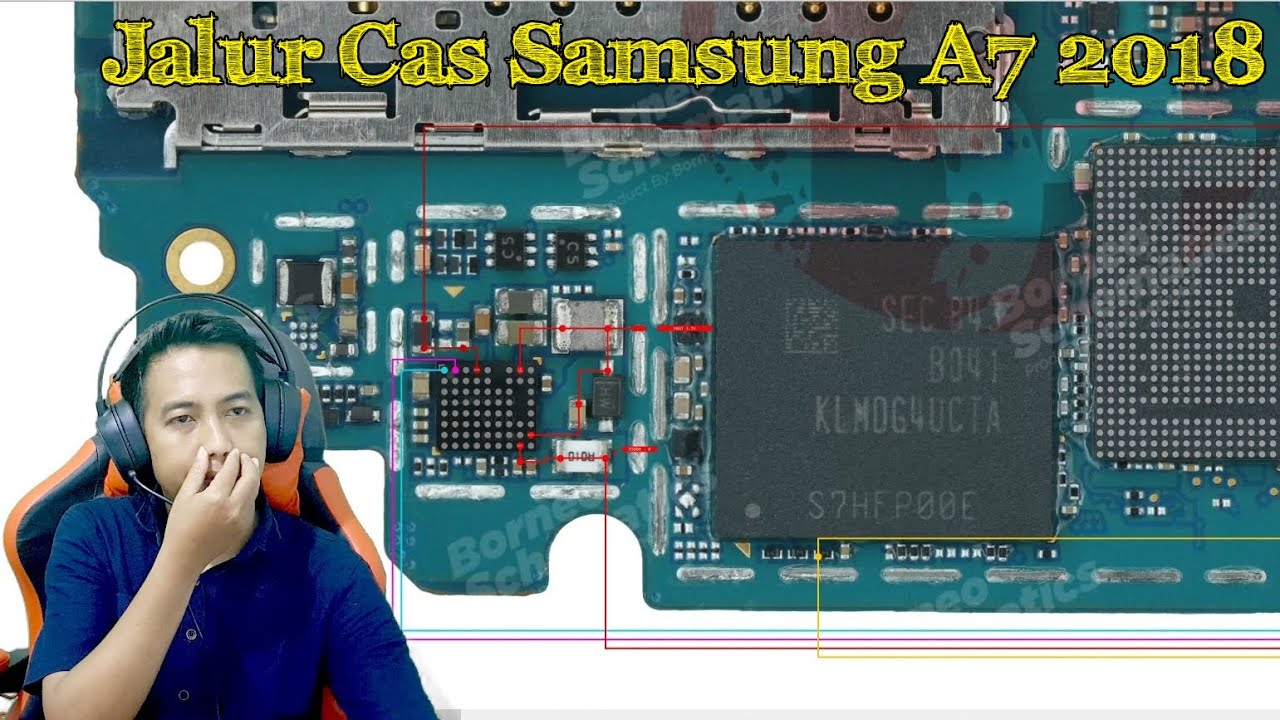 Jalur Charger dan USB data Samsung A7 2018 (A750) | Hp di cas gak bisa ...