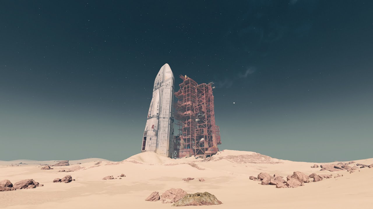 NASA Launch Tower Timelapse - Starfield Ambience (HD) - YouTube