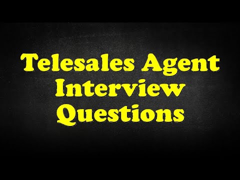 Telesales Agent Interview Questions - YouTube
