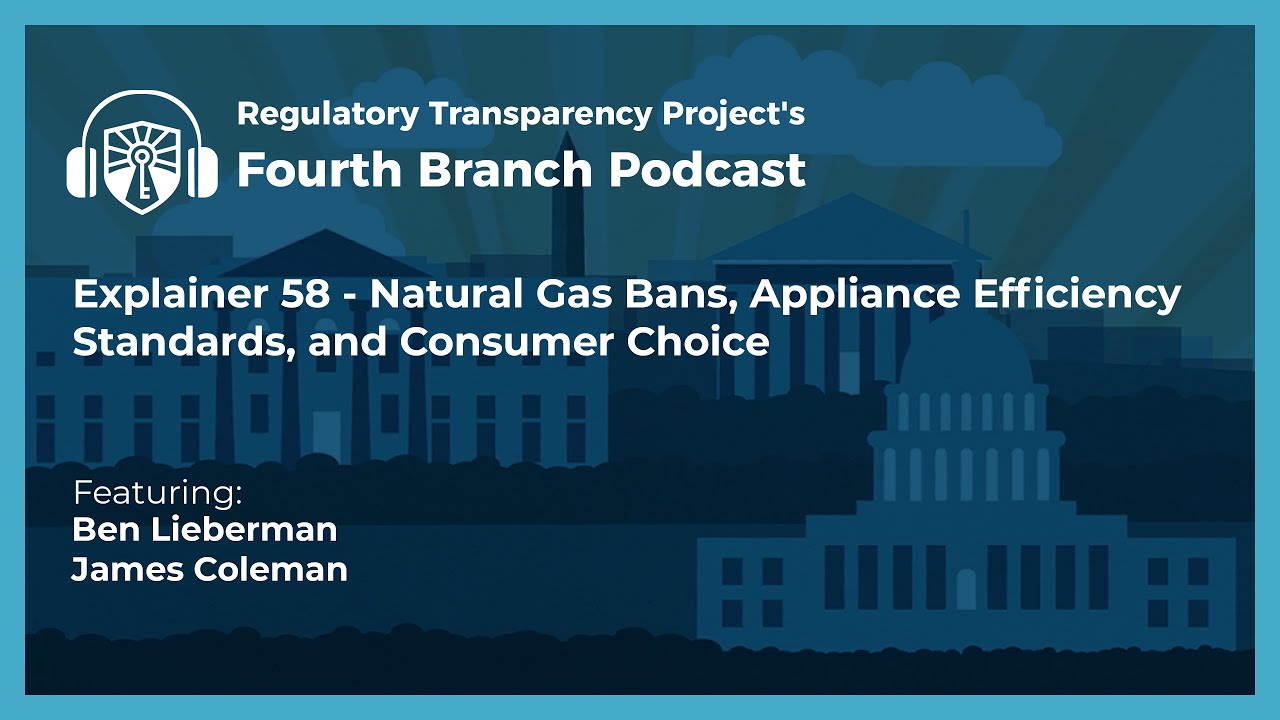 Natural Gas Bans, Appliance Efficiency Standards, and Consumer Choice - YouTube