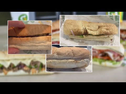 Subway accused of misleading customers on sandwich size - YouTube