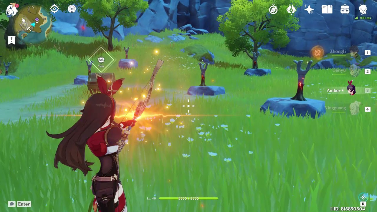 Genshin Impact touch puzzle at the north of luhua pool - YouTube