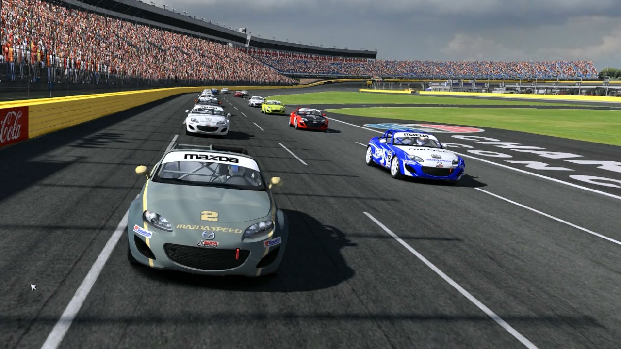 iRacing: Commentating on a Mazda Cup race @ Charlotte Speedway (not pro ...