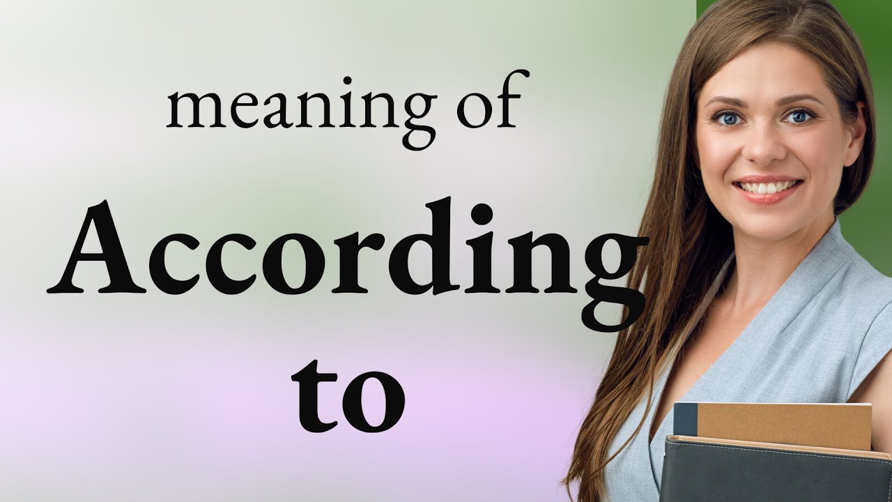 Understanding "According to": Master English Phrases - YouTube