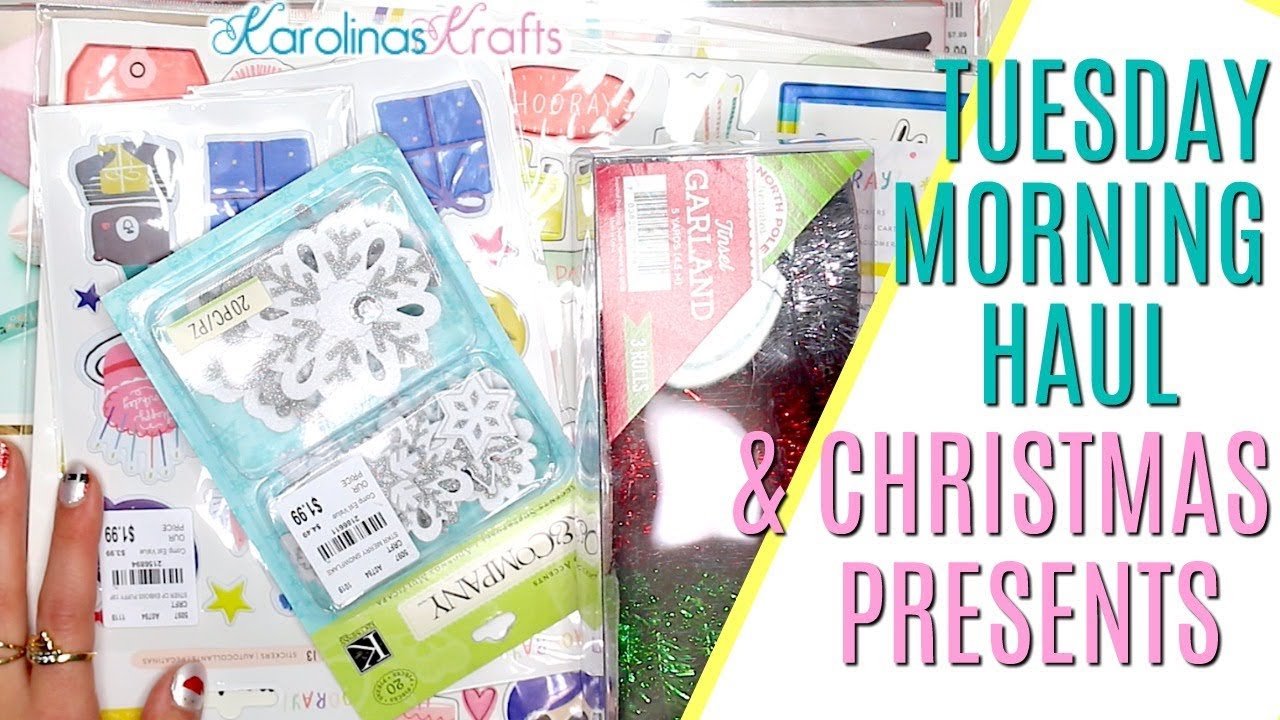 Tuesday Morning Craft Haul! Hooray Crate Paper Collection and Christmas ...