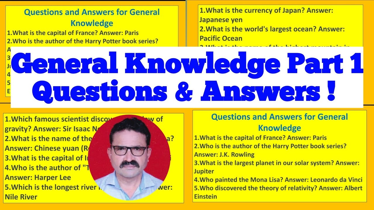 General Knowledge Part 1. Questions & Answers ! - YouTube