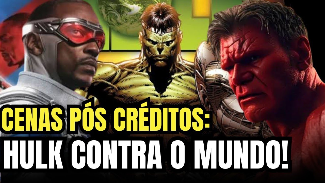 VAZA CENA PÓS-CREDITOS DE CAPITÃO AMÉRICA 4! GUERRA MUNDIAL HULK É REAL ...