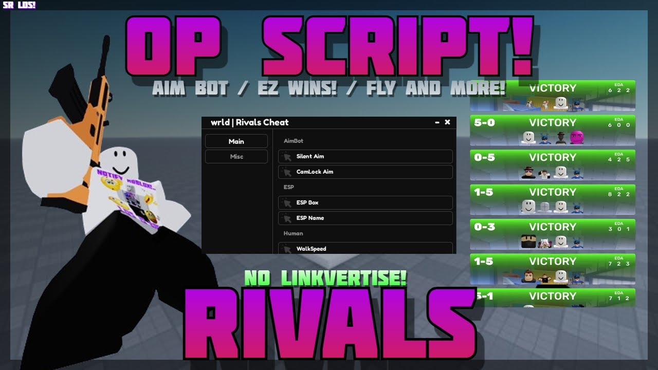 [OP! 🔫] Rivals 🔥 No Linkvertise! Aim Bot / ESP / Fly / Ez Wins! 🔥 PC ...