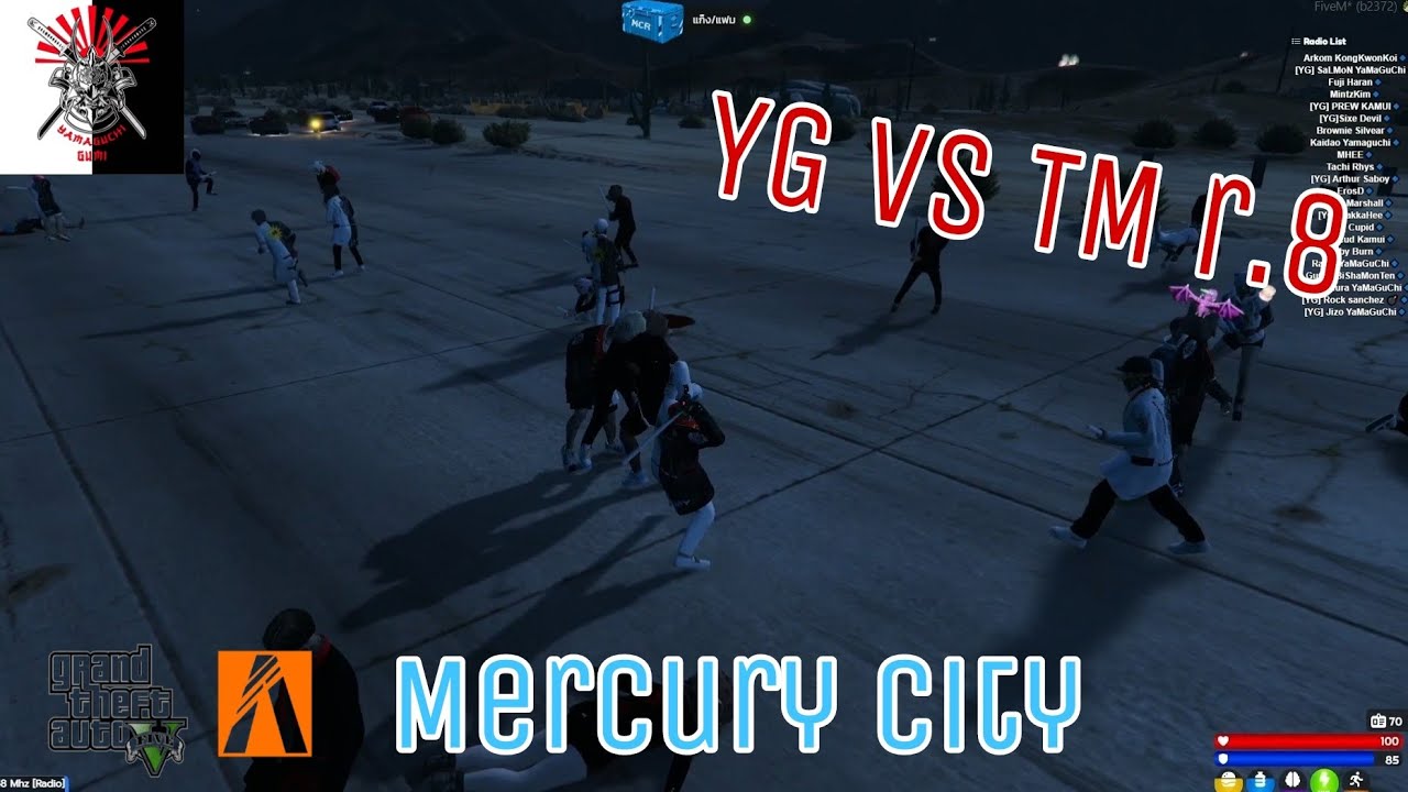 GTA V FIVE M Roleplay Mercury city YG vs TM r.8 - YouTube