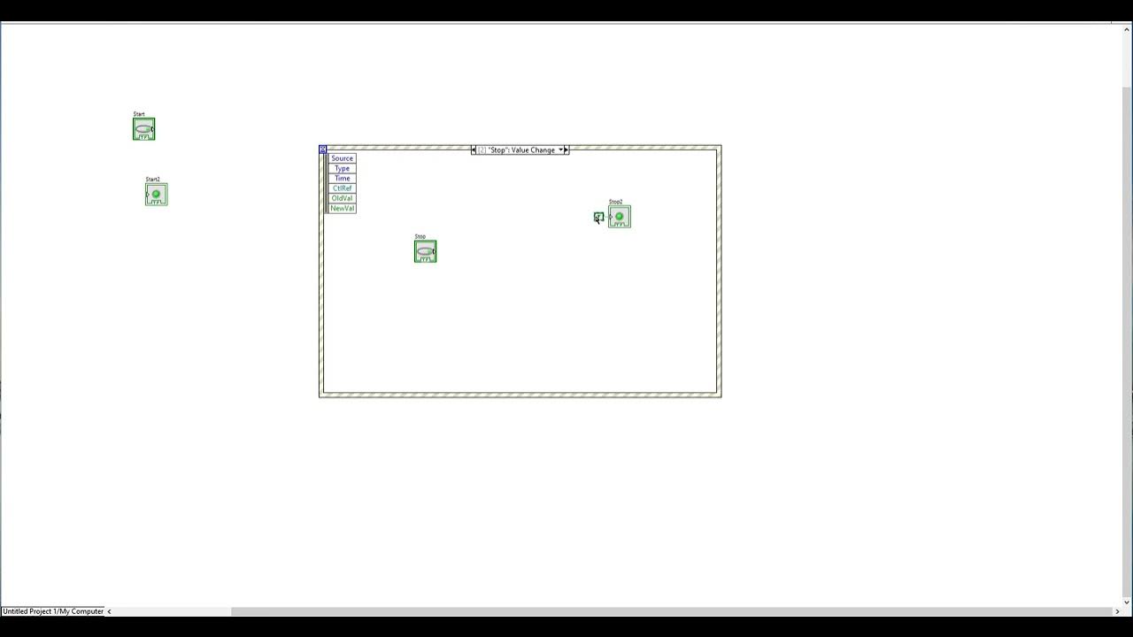 LabView Basic 1:LabView simple example Event Structure - YouTube