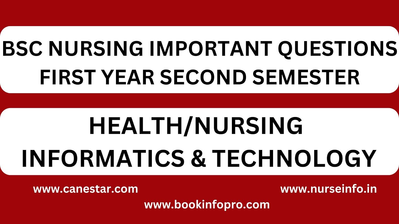BSC Nursing Important Questions Health Nursing Informatics and ...