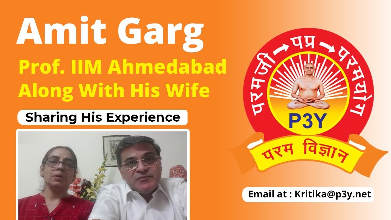 Amit Garg, Prof. IIM, Ahmedabad, along with his wife, sharing his ...