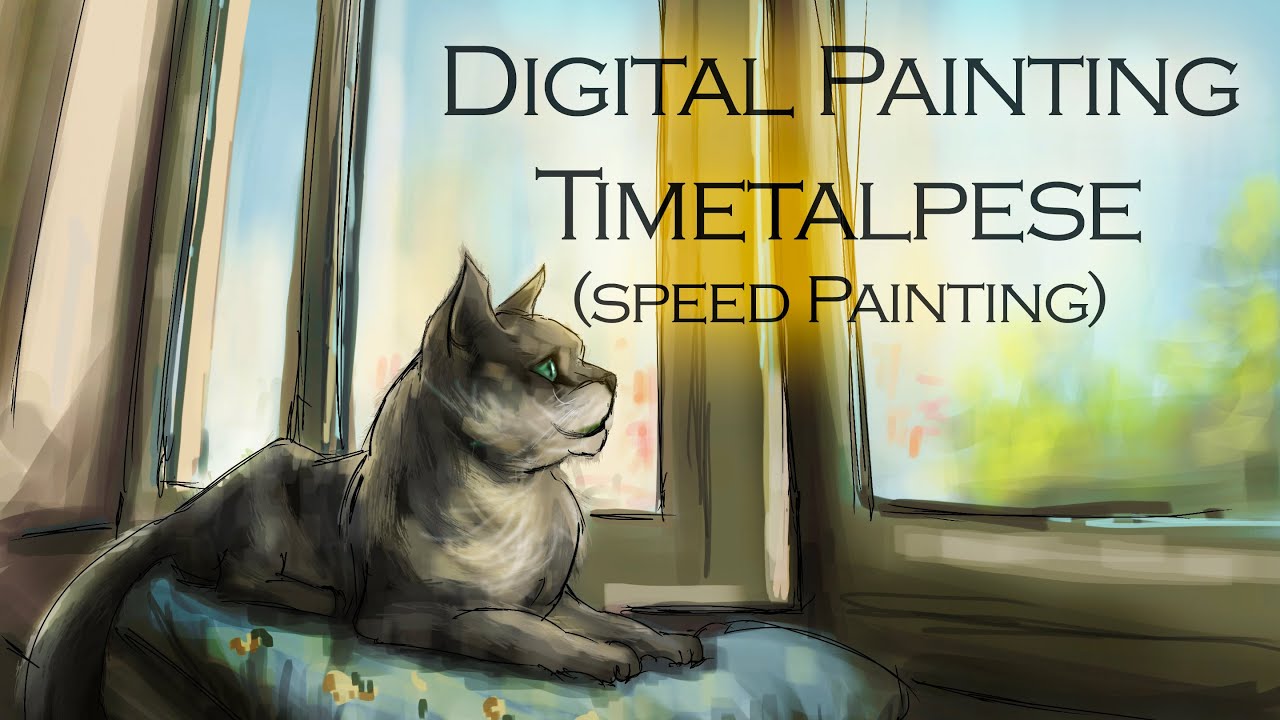 Digital Painting illustration time lapse - SpeedPaint - YouTube