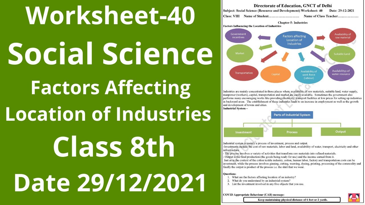 Worksheet 40 sst class 8 English Medium (29/12/21)/worksheet sst class ...