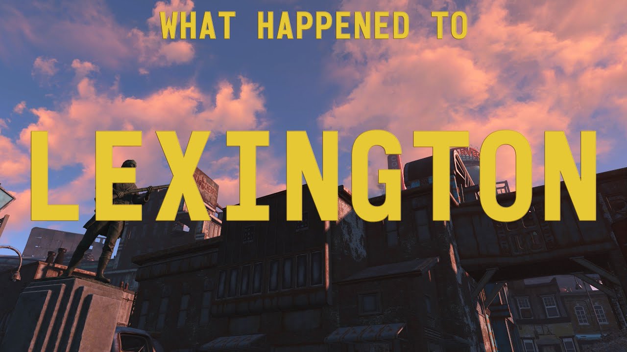 Fallout 4 Lore - What Happened to Lexington - YouTube
