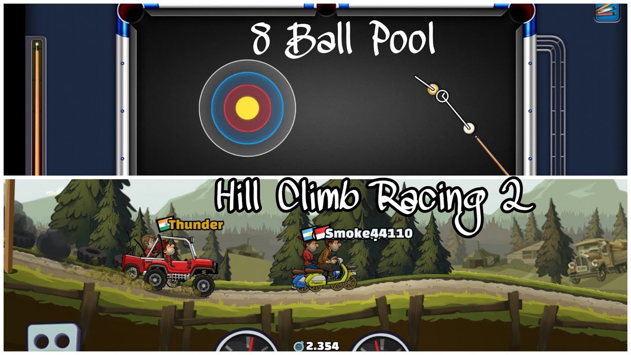 8Ball Pool 8Days Challenge to win || Hill Climb Racing 2 Live - YouTube